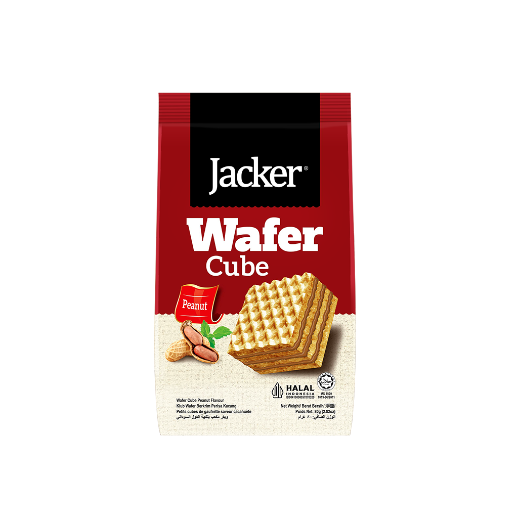 Wafer Cube Peanut 80G | ORIENTAL FOOD MARKETING (M) SDN BHD
