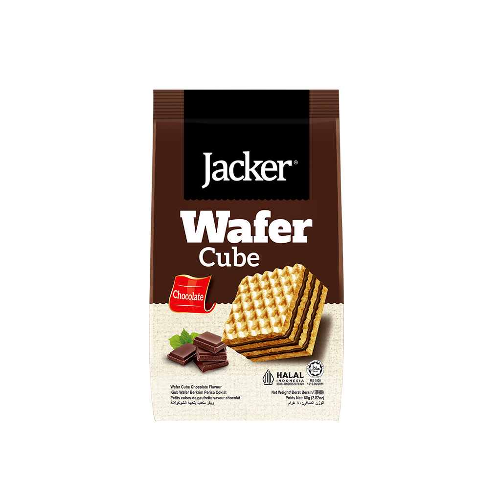 Wafer Cube Chocolate 80G | ORIENTAL FOOD MARKETING (M) SDN BHD