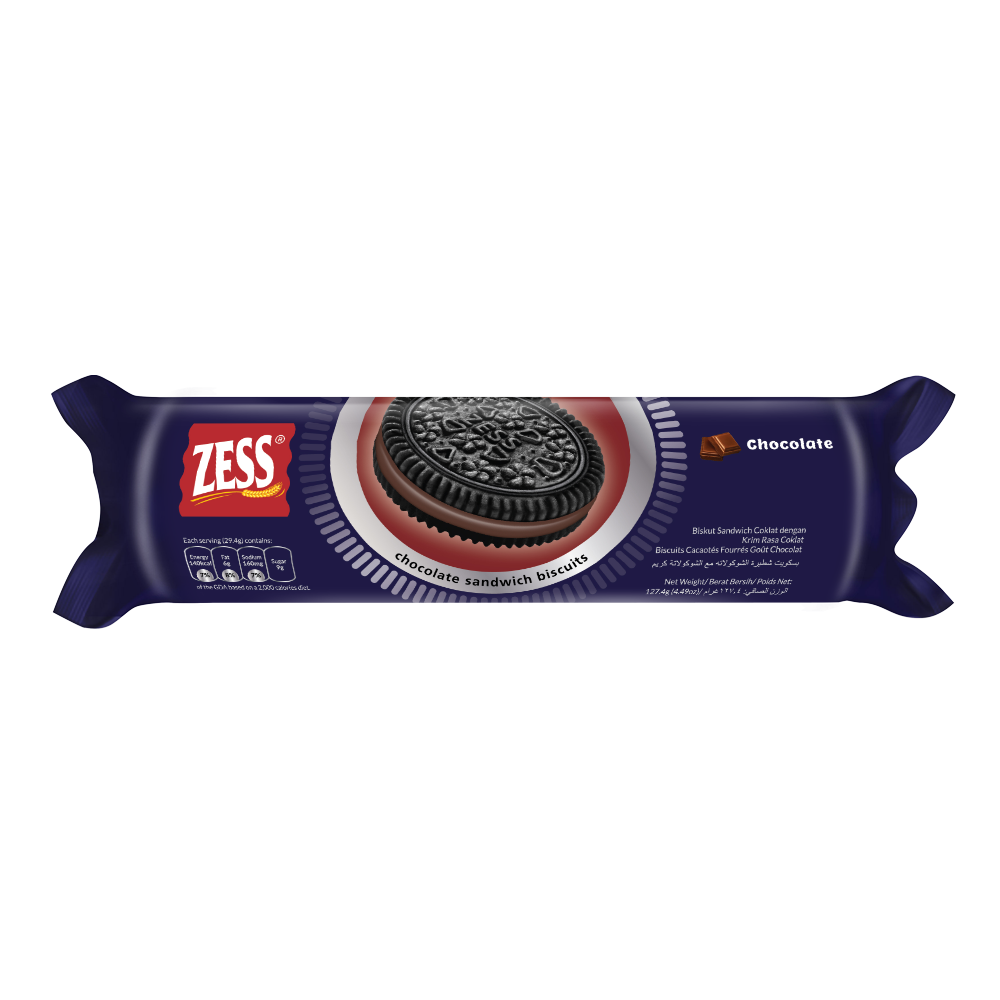 Chocolate Sandwich Biscuits Chocolate 127.4G | ORIENTAL FOOD MARKETING ...
