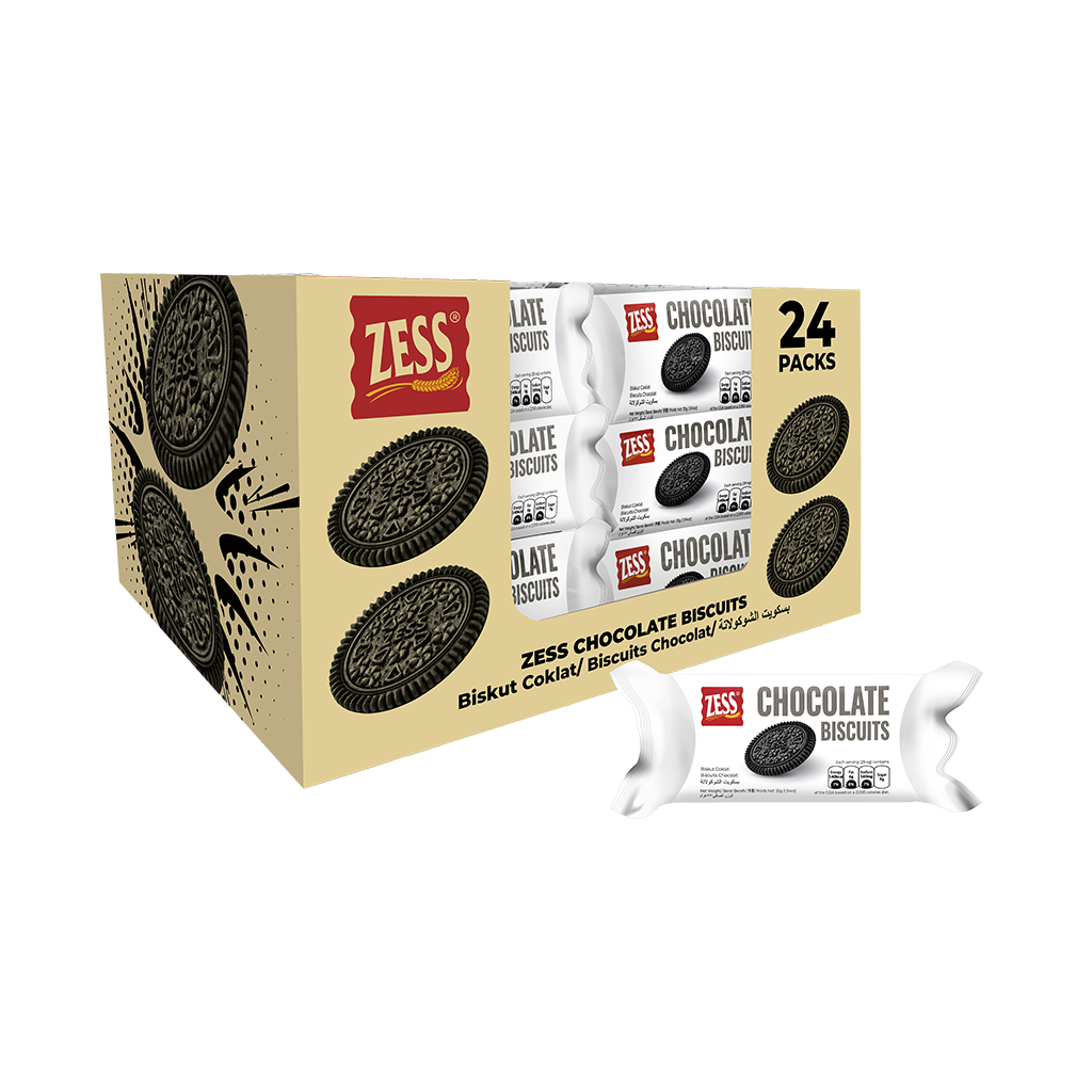 Chocolate Biscuits 24x55G | ORIENTAL FOOD MARKETING (M) SDN BHD